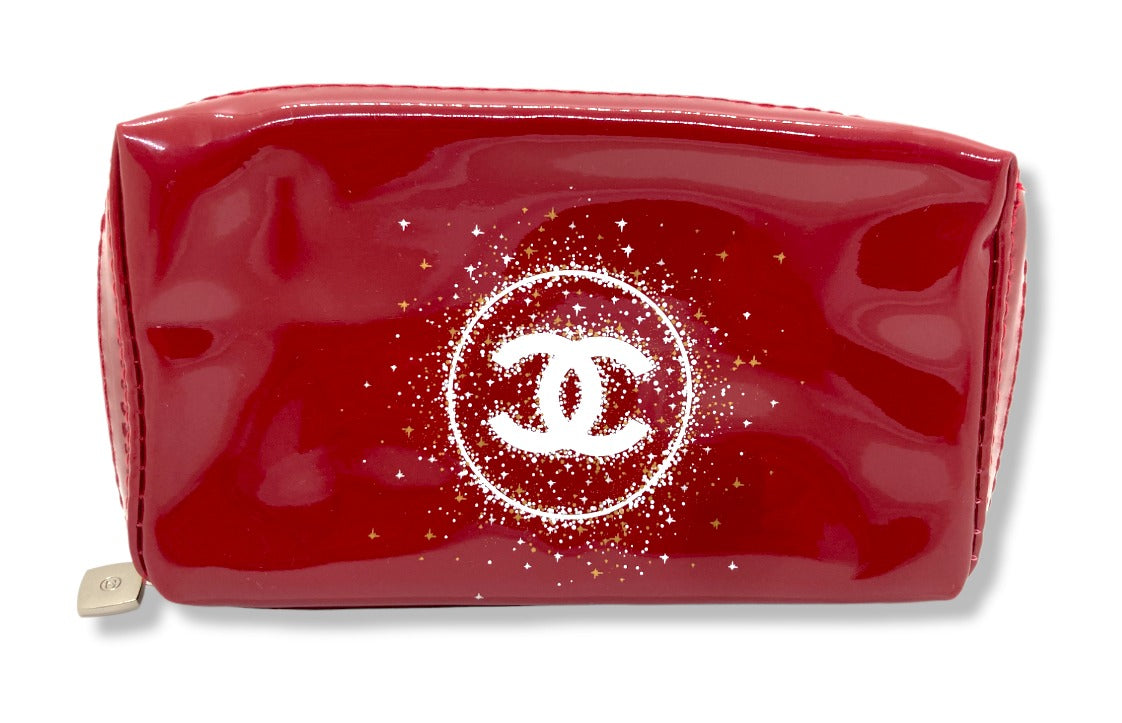 Chanel Beauty Case rosso lacca impermeabile – Cavagna Federica
